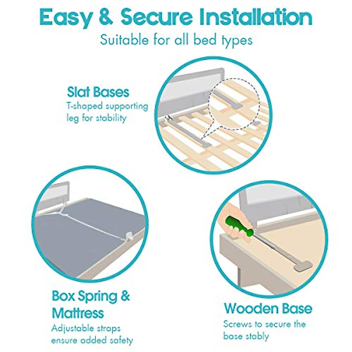 BABY JOY Bed Rails for Toddlers, 69 Inch Extra Long w/Safety Straps, Swing Down Safety Bed Guard for Convertible Crib, Folding Baby Bedrail for Kids Twin Double Full Size Queen & King Mattress (Pink)