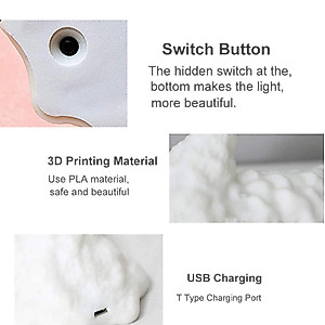 HGomx Fire Dragon Lamp Light, 3D Printed Night Light LED Moon Light Gift for Boys and Girls Bedroom Kids Room with USB Rechargeable (Fire Dragon)