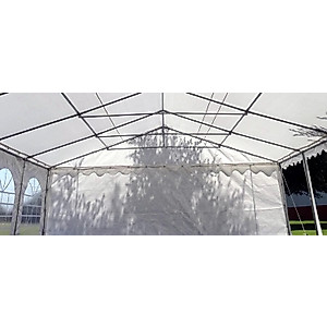 Delta 40'x20' Fire Retardant (FR) PVC Party Tent,Wedding Tent Canopy,Outdoor Event Shelter,Garden Gazebo,with Waterproof Top,Galvanized Steel Poles,Carry Bags