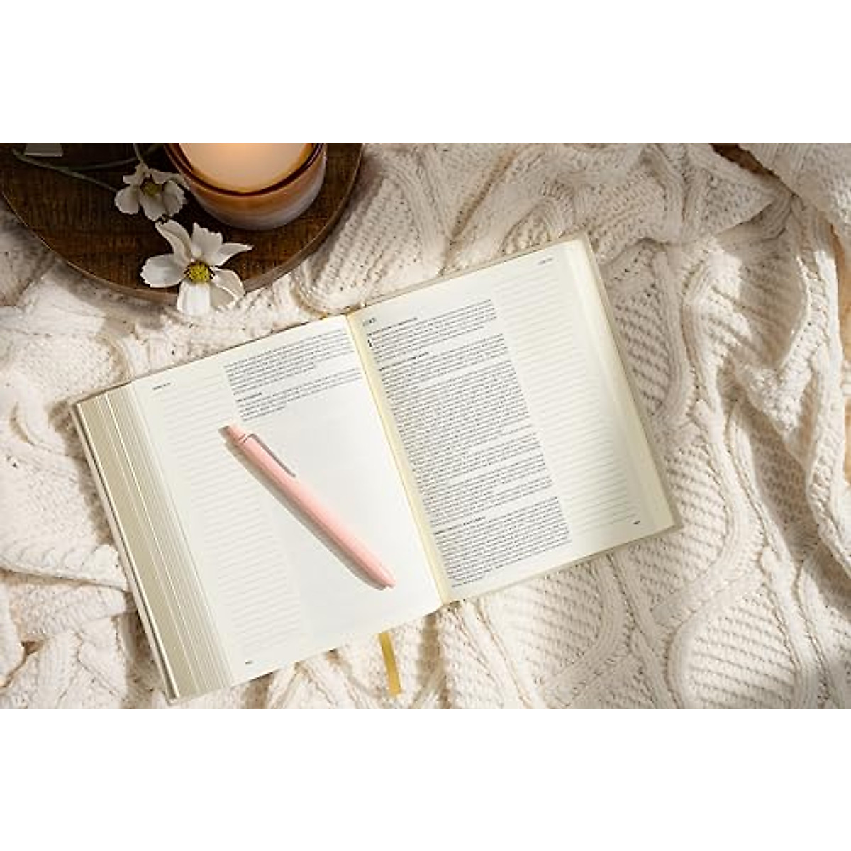 CSB Notetaking Bible, Floral Cloth Over Board, Black Letter, Wide Margins, Journaling Space, Single-Column, Reading Plan, Easy-to-Read Bible Serif Type