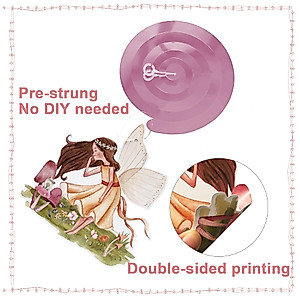 Fairy Party Hanging Swirls Ceiling Decor - NO DIY, 24 Pcs Wonderland Garden Fairy Mushroom Frog Gnome Insect Hanging Decor, Perfect for Whimsical Birthday Baby Shower Celebration Decorations