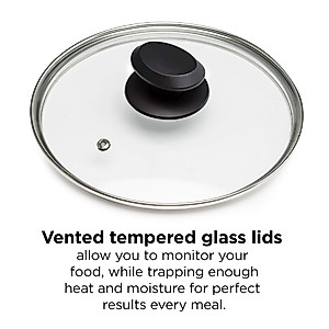 Ecolution Easy to Clean, Comfortable Handle, Even Heating, Dishwasher Safe Pots, 2-Quart Sauce Pan, Black