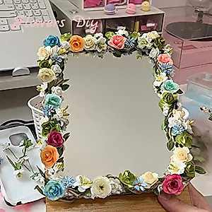 60 pcs Artificial Roses Head Fake Silk Rose Flower Head DIY Fake Roses Heads for Mother's Day Valentine's Day Wedding Centerpieces Flower Wall DIY Crafts Bouquet Home Floral Decoration - White