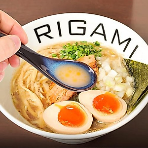 Asian Soup Spoon Set, Blue Japanese Soup Spoon Ceramic Chinese Soup Spoons Ramen Spoon Retro Porcelain Spoon Rice Spoons For Cereal Stews Ramen Pho Wonton Dumpling Miso, 2pcs