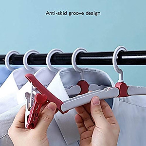 WALNUT Travel Clothes Rack Hanger Portable Durable Folding Clothes Hanger Multifunction Stretch Drying Rack Home Wardrobe Storage Hot (Color : White-Dinosaur Doodle4)