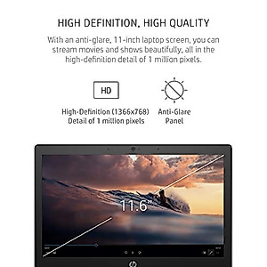 HP Chromebook 11-inch Laptop - Up to 15 Hour Battery Life - MediaTek - MT8183 - 4 GB RAM - 32 GB eMMC Storage - 11.6-inch HD Display - with Chrome OS™ - (11a-na0021nr, 2020 model, Snow White)