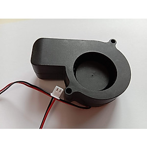 1 pcs Brushless DC Blower Fan 5028B 12V 2 Wires Black Color 50x28mm Ball-Bearing Skywalking