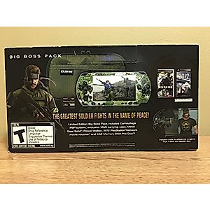 PlayStation Portable PSP-3000 Console Metal Gear Solid Peace Walker Big Boss Bundle Pack