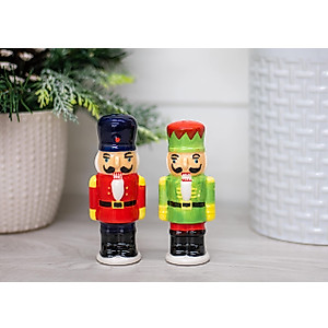 Transpac Nutcracker Soldiers Holiday Salt and Pepper Shaker Set