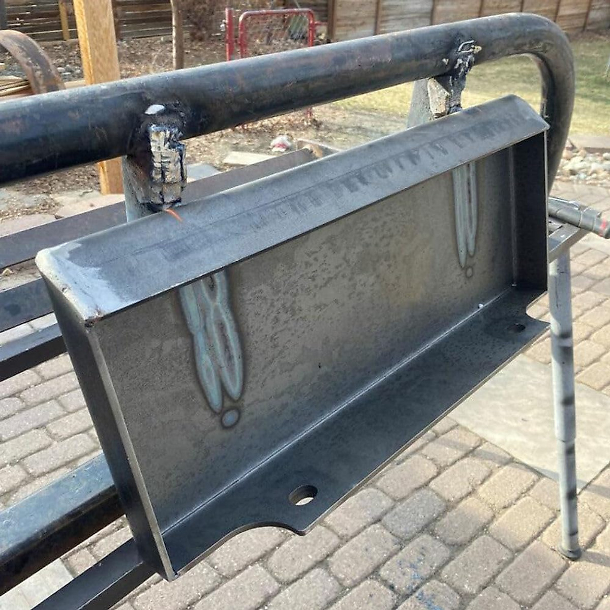 Titan Attachments Mini Skid Steer Mount Plate, 1/4" thick Toro Dingo Quick Tach Mount Plate, Grade 50 Raw Steel, Weld or Bolt-On Surface Design, Unfinished