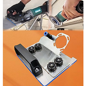 Angle Grinder Stand for Tile 45°chamfer cutting,Power Angle Grinders Holder for Tile Cutting,45°Chamfer Cutting for 100-Type Power Angle. Grinder Fix Holder Suitable for Cutting Tiles,Stone and Wood