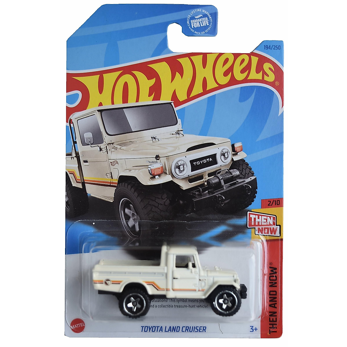 Hot Wheels Toyota Land Cruiser, Then and Now 2/10 [cream] 194/250 Regular Treasure Hunt