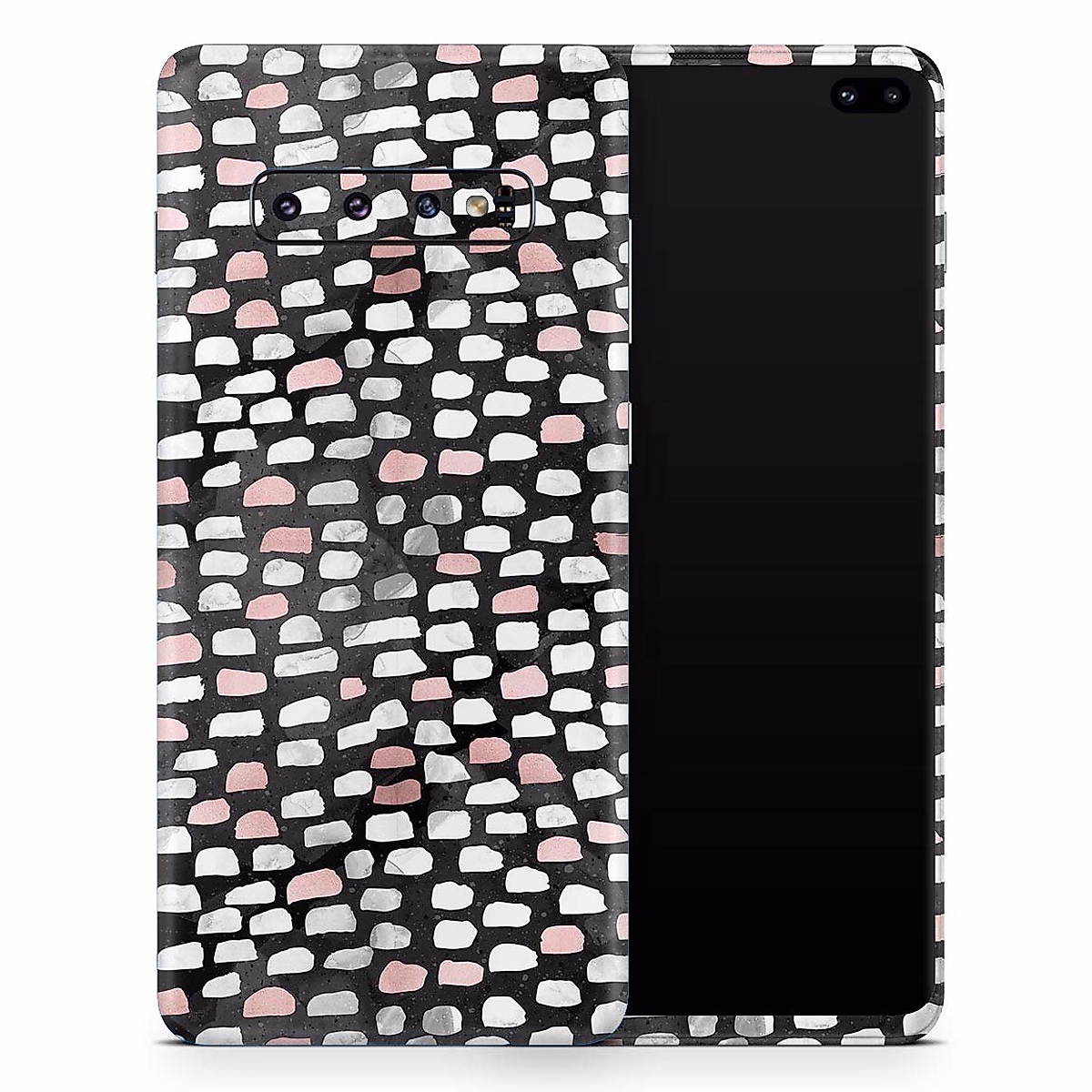 DesignSkinz Karamfila Marble & Rose Gold v6 Protective Vinyl Decal Wrap Skin Cover Compatible with The Samsung Galaxy S20 (Screen Trim & Back Glass Skin)