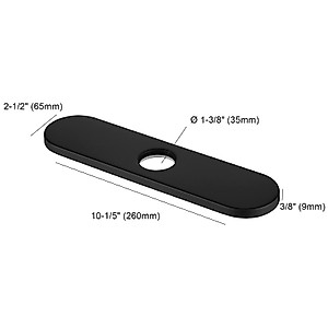 AguaStella AS60MB Matte Black Pull Down Kitchen Faucet and ASD52MB Matte Black Deck Plate Combination