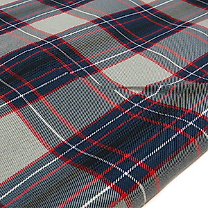 Uniform Plaid Fabric - 60” Wide | 100% Polyester - Checked Pattern with Multiple Colors - for School Uniforms &Garments