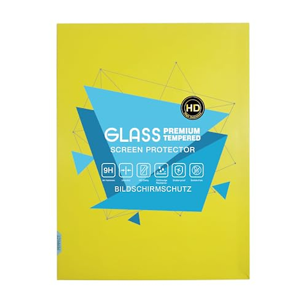 MoKo Screen Protector Fits Amazon Fire HD 8 & 8 Plus Tablet (12th Generation/10th Generation, 2024/2022/2020 Release) 8", Anti-Scratch 9H Hardness HD Clear Tempered Glass Screen Film - Clear