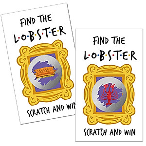 Haizct 50 Pack Find The Lobster Bridal Shower Scratch Off Game Cards for Country Wedding, Bridal Shower, Bachelorette Party Game, Wedding Shower Ideas, Baby Showe