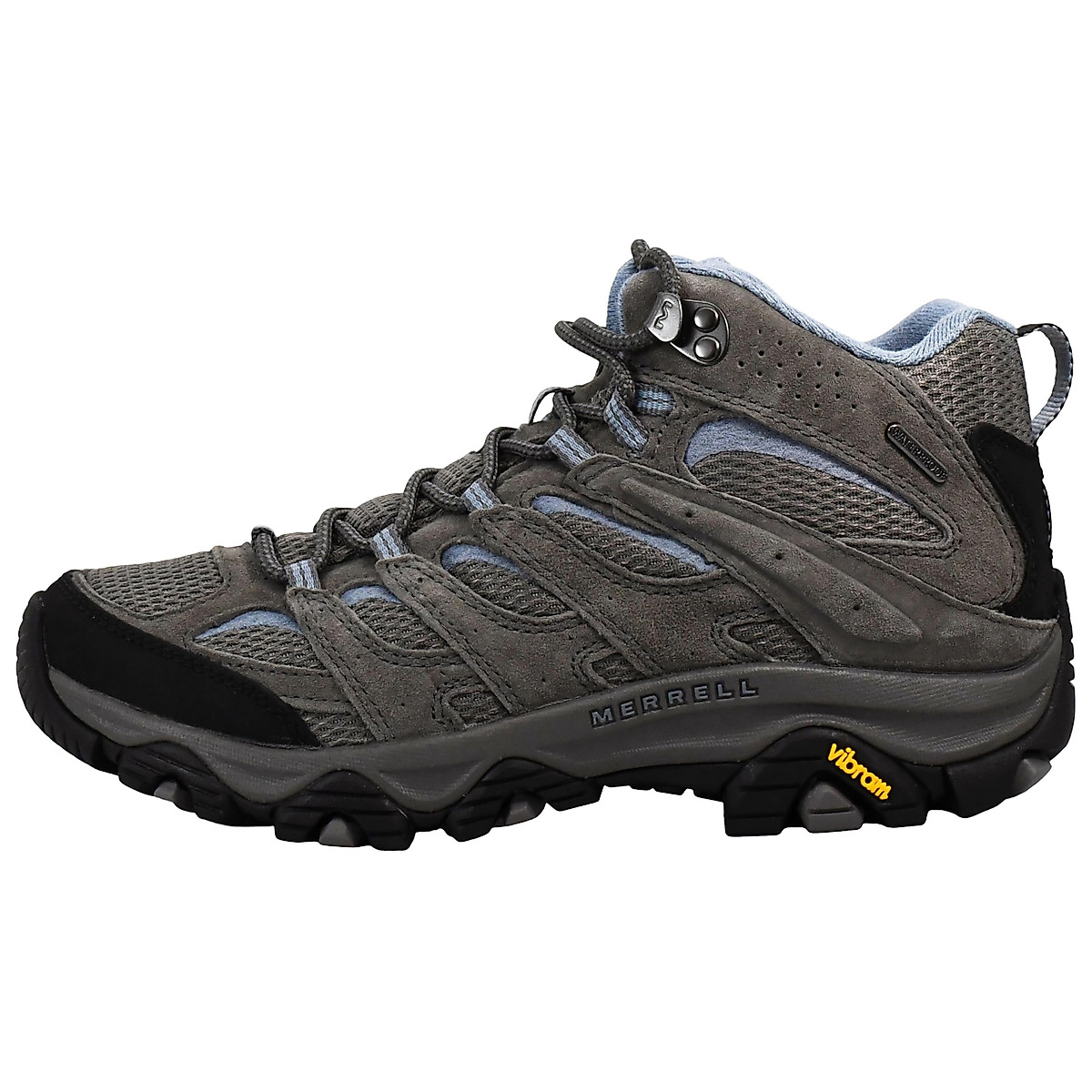 Merrell Women's Moab 3 Mid Waterproof Hiking Boot, Granite, 8.5