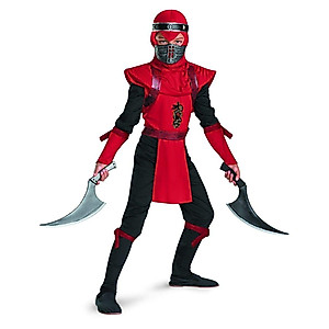 Disguise Boys Red Viper Ninja Costume Deluxe - Medium