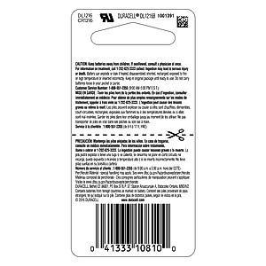 Duracell 11609 3V 1616 Entry Battery, 1 Count (Pack of 1)