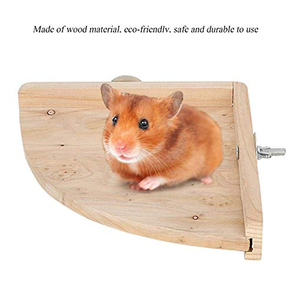 Pet Cage Platform, Eecoo Wooden Corner Platform Shelf Rest Frame Bird Cage Wooden Corner Parrot Hamster My Neighbor Totoro Small Pet Cage Accessories for Parrot Hamster