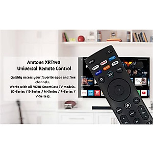 Amtone XRT140 Universal Replacement Remote Control for All VIZIO Smart TVs with Netflix Dis+ Tubi Apps