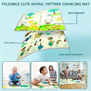 Baby Playpen for Toddlers,71"x59" Inch Extra Large Playpen with Non-Slip Suction Cups, 2 Handle Loops, Ocean Ball and Animal Pattern Crawling Mat,Sturdy and Safe Playpen with Basketball Hoop.