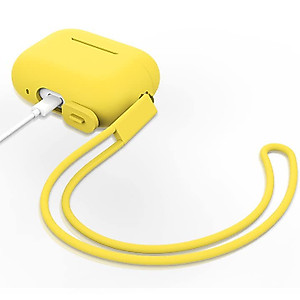 GMYLE Case Compatible with AirPods Pro 2 2nd Generation 2022, Cutouts on Side for Lanyard, Shock-Absorbing Protective Earbuds Cover