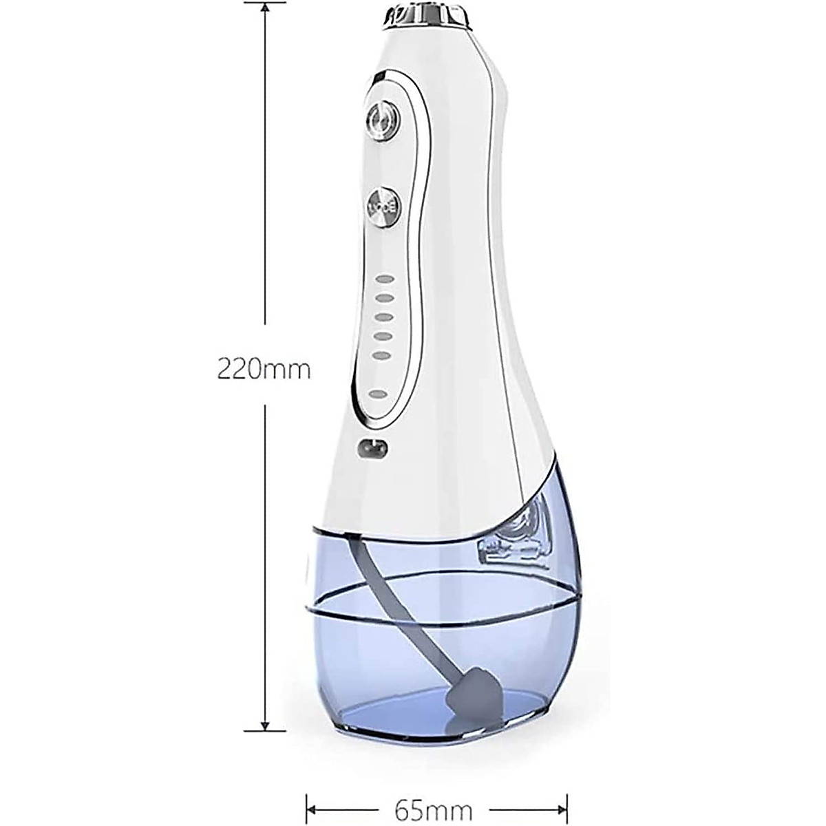 GIENEX Water Flosser Cordless Dental Oral Irrigator - 300ML Portable and Rechargeable IPX7 Waterproof 5 Modes Water Flosser with Cleanable Water Tank for Home and Travel, Braces & Bridges Care