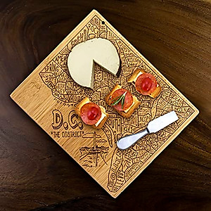 Totally Bamboo Washington DC City Life Bamboo Serving and Cutting Board