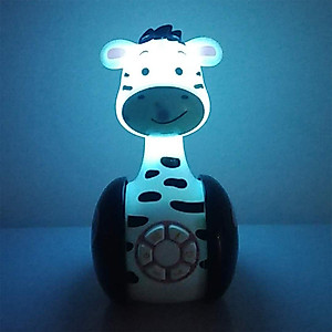 Early Education Music Toy,Baby Toy Toddler Toys,Music Story Book Toy,Roly-Poly Rattles Toys with Lights, Sounds and Music Cute Rattles Ring Bell Toys for 6 + Months Story Machine Infants Baby Tumbler