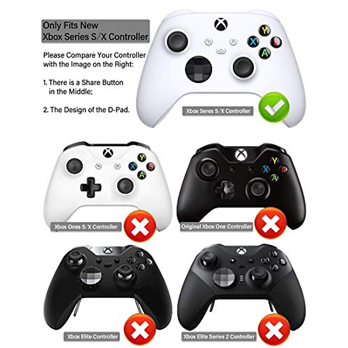 YoRHa Silicone Printing Thickened Cover Skin Case for Xbox Series X/S Controller x 1(Blue Graffiti) with Thumb Grips x 10