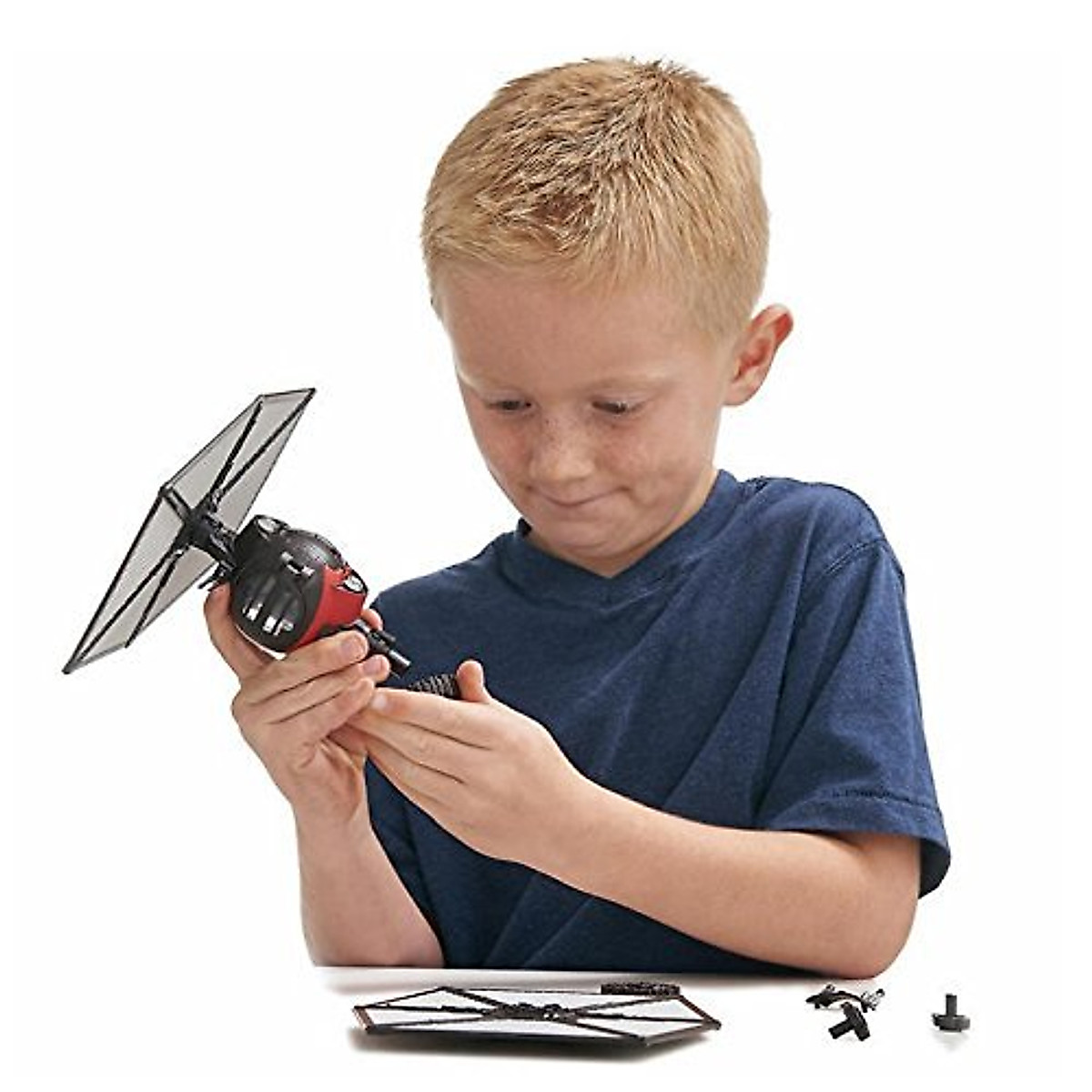 Star Wars Battle Pack Model Kit with 15 piece First Order Special Forces TIE Fighter and 19 piece Millennium Falcon