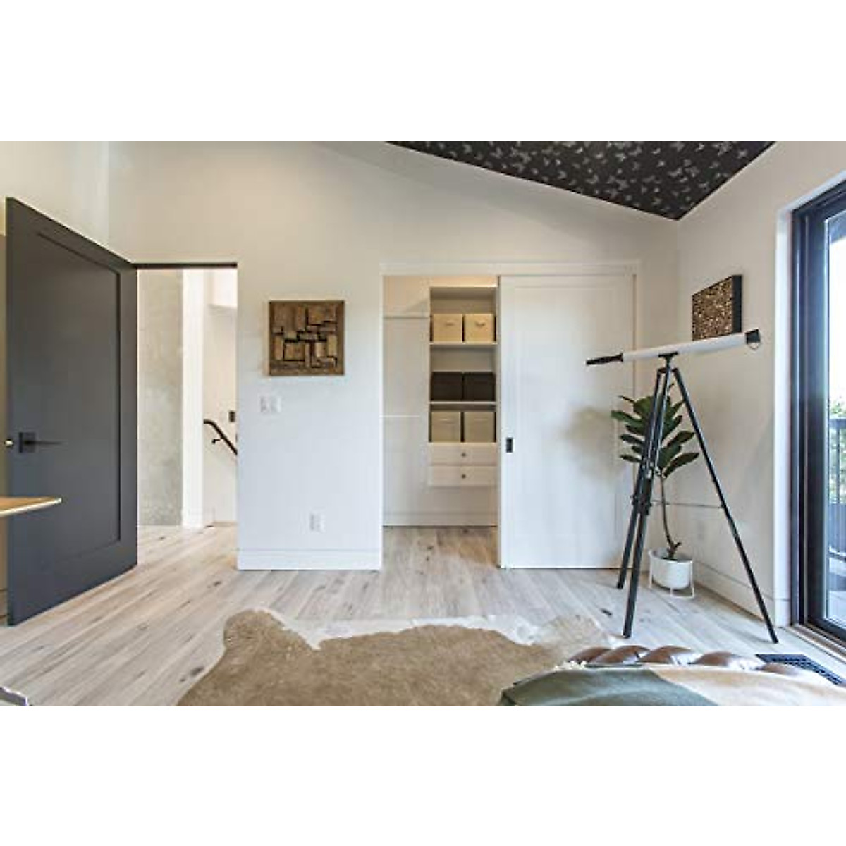 Easy Track 680099-WH Composite Wood Constructed Durable Double Hanging Kit Storage Closet Organizer with 2 Shelves and 2 Hanging Rods, White