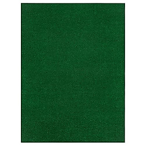 Mohawk Home Dilour Needlepunch Casual Solid Emerald Green 6' x 8' Area Rug