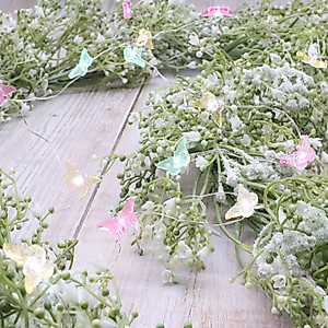 MIYA LIFE Butterfly String Lights LED Butterfly Lamp with Remote Butterfly Lights for Bedroom Elegant Butterfly Decor Hanging Lights for Bedroom