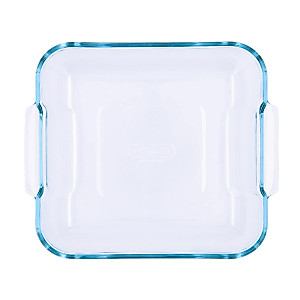 Pyrex Borosilicate Glass Square Roaster, 25 x 21cm, Multicolour, 25 x 21 cm