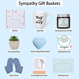 Ithmahco Sympathy Gifts For Loss Of Loved One, Sympathy Gift Baskets, Bereavement Gifts Idea, Condolences Gift Basket For Loss, Sorry For Your Loss Gifts, Sympathy Gifts For Loss Of Mom, Friend