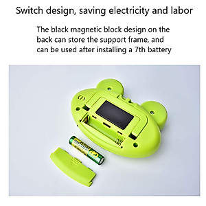 Kitchen Timer, Cute Cartoon Animal Countdown Timer, Digital Cooking Timer with Magnetic, LCD Large-Screen Visual Clock, Hangable Alarm Clock with Stand，for Cooking Bake Sport Game (Timer-QW)