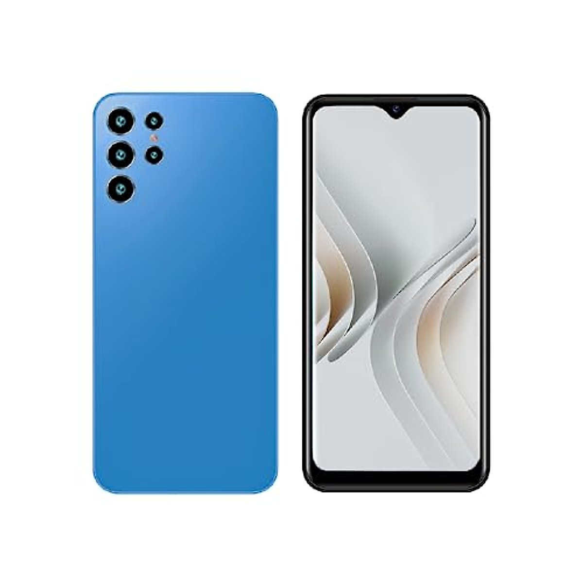 6.52inch Screen ，Reno5Pro+，Unlocked Cell Phone，1GB RAM 16GB ROM，Supports 3GWCDMA : 850/2100MHZ SIM Card Frequency Band，Front and Rear Camera ，Android Smartphone（Blue）
