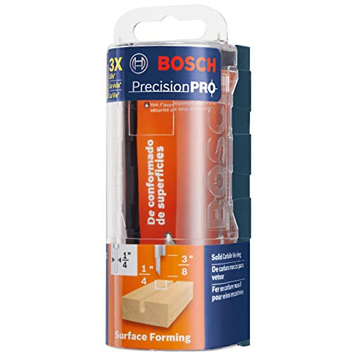 Bosch 85283MC 1/4 In. x 25/64 In. Solid Carbide Veining Router Bit