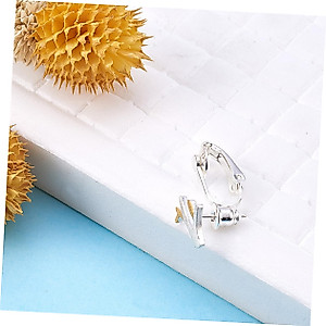 COHEALI 72 Pcs Non- Pierced Ears Ear Ring Non- Pierced Earring Clips Aretes Ear Clips Clip- on Earring Base DIY Earring Clips Inears Jewelry Accessories Non-Piercing Jewelry Material Boxed