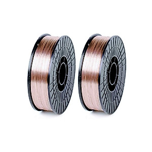 WeldingCity 2-pk Mild Steel MIG Welding Wire ER70S-6 11-Lb Spool 0.030" (0.8mm) 8"-roll | Pack of 2 Rolls