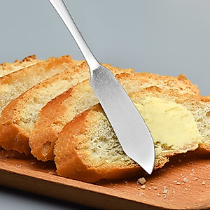 LIANYU 8 Piece Serving Utensils, Stainless Steel Flatware Hostess Serving Set, Mirror Finished, Dishwasher Safe