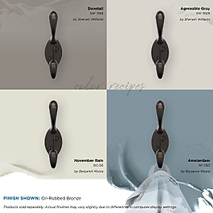 Amerock | Large Coat Hook | Wall Mount | Oil Rubbed Bronze | 1 Pack | Robe Hook | Towel Hook | Entryway Hook | Bathroom Hook
