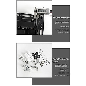 Full Motion TV Monitor Wall Mount Bracket, Articulating Arms Swivel Tilt Extension Rotation for Most 26-55 Inch LED LCD Flat Curved Screen TVs & Monitors, Max Hold up to 99lbs.