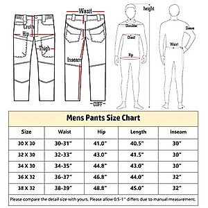 CARWORNIC Men's Snow Ski Pants Waterproof Softshell Fleece Lined Outdoor Hiking Snowboard Pants with Ankle Zipper