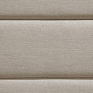 Serta Palisades Collection Upholstered Padded Headboard Modern Tufted Design, Soft Linen-Textured Fabric, Eastern King, Beige