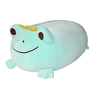 AIXINI 16.5 inch Cute Plush Crown Frog Stuffed Squishy Animal Toy, Super Soft Hugging Plush Pillow Gifts