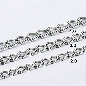 Petiry Chain Leash Metal Dog Leash Chrome Plated with Soft Padded Handle for Small Dogs/Black